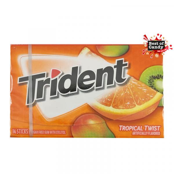 Trident Tropical Twist Bubble Gum 35g